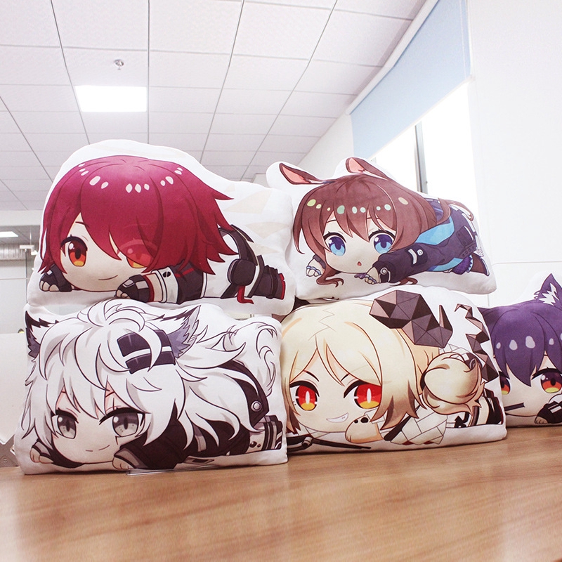 Anime Game Arknights Cosplay Amiya Plush Pillow Cute Double-sided ...