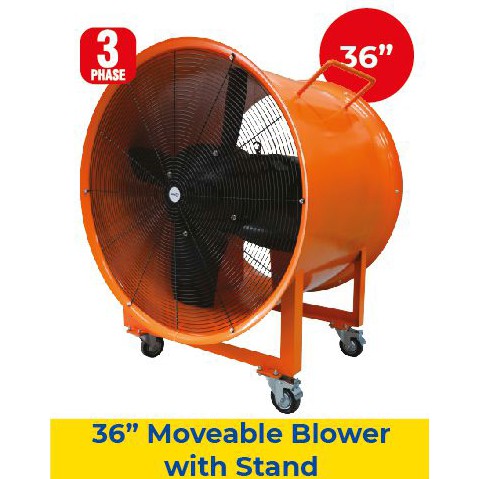 Blue Power Industrial Ventilator Blower Fan 36" Inch 3Phase (Full ...