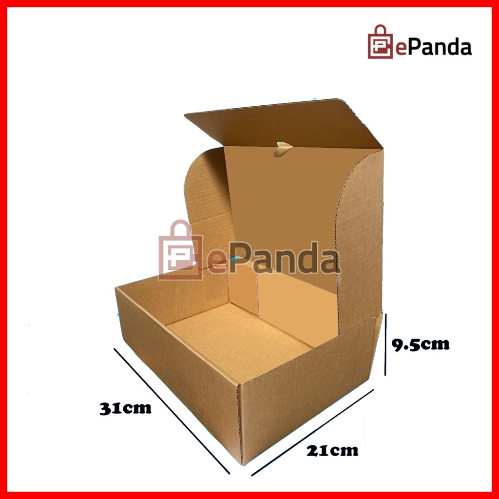 INFINITY B FLUTE PIZZA BOX P4 PACKAGING CARTON BOX 31cm x 21cm x 9.5cm ...