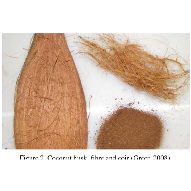 dried coconut flesh husk chips and fiber whole gardening sabut kelapa ...