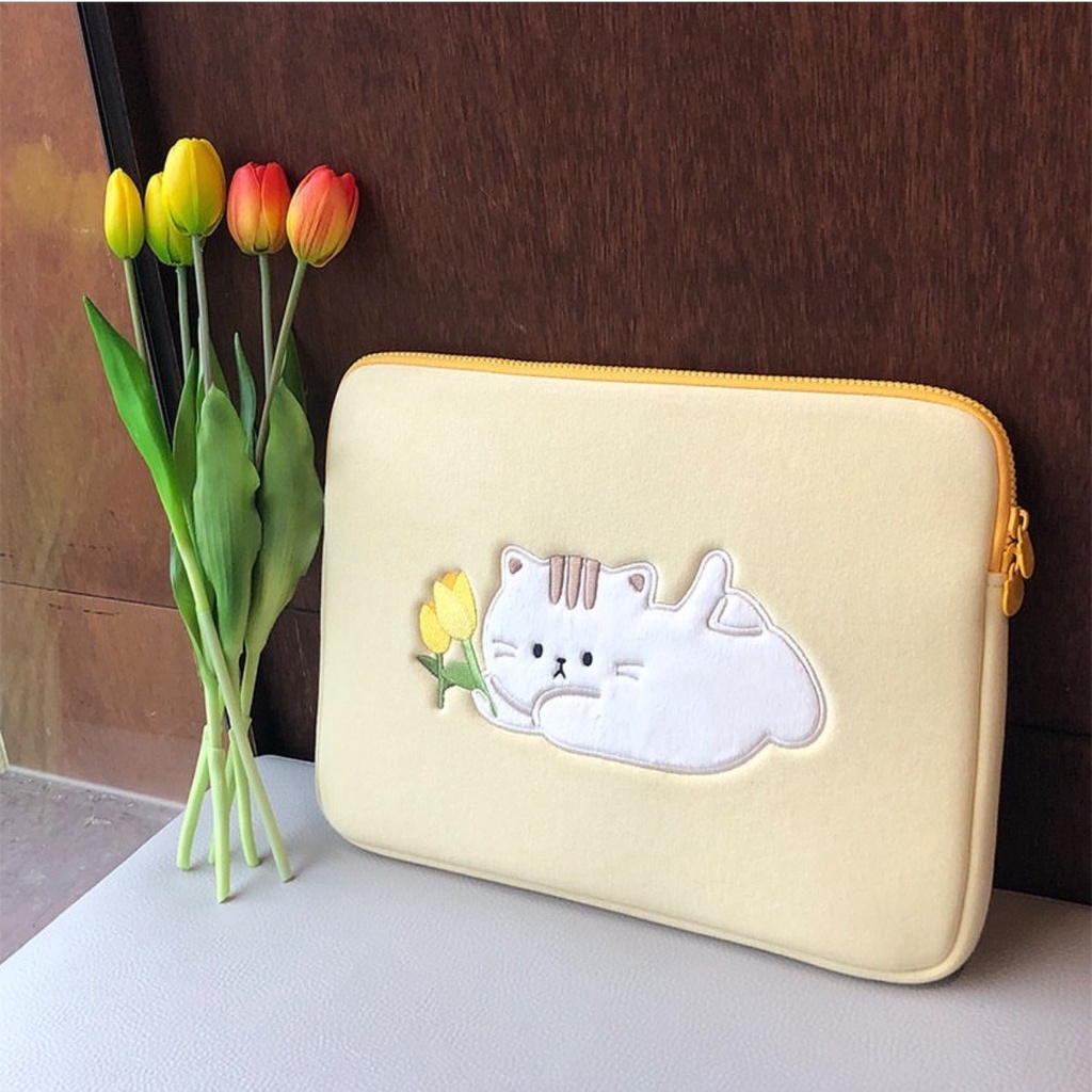 Ready stock cute soft Laptop bag Tablet Bag Korea style 13/14/15/15.6 ...