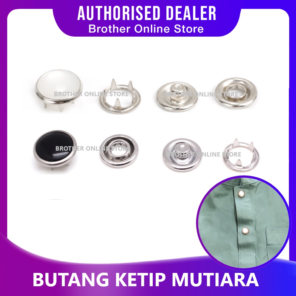 🔥BORONG MURAH 🔥 Butang Ketip Mutiara / Butang Ketip Baju Melayu / Snap ...