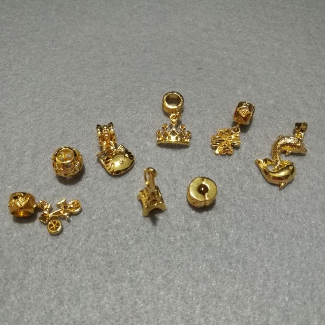Emas korea ala jenis pandora charms | Shopee Malaysia