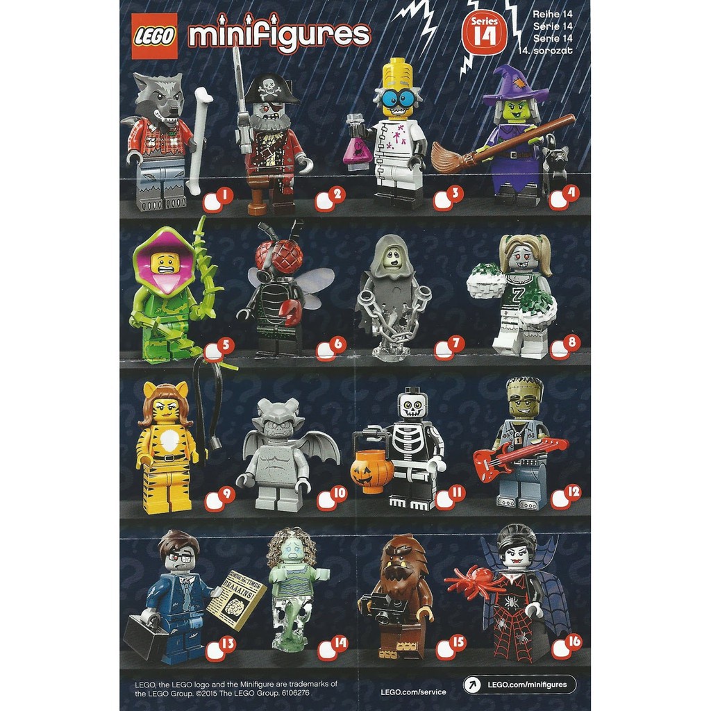 71010 LEGO Minifigures Series 14 - Complete sets of 16 (MISP) | Shopee ...