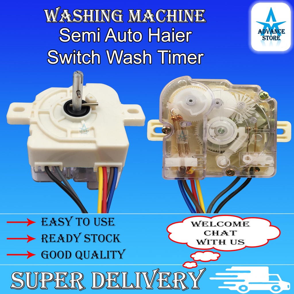 HWM80-SX1 HWM68VA Haier Semi Auto Washing Machine Wash Switch Timer 6 ...