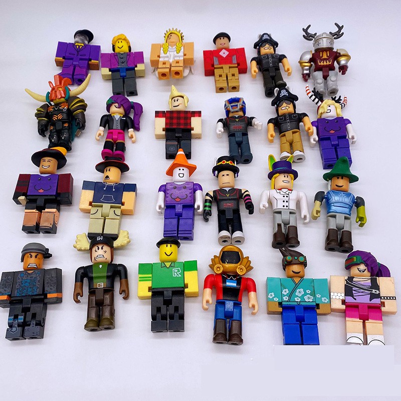Rom 10pcs ROBLOX Building Blocks robot Action Characters Virtual World ...