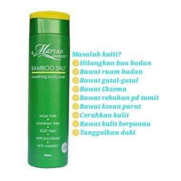 💯Sabun garam buluh Marine Esence 💯 250ml | Shopee Malaysia
