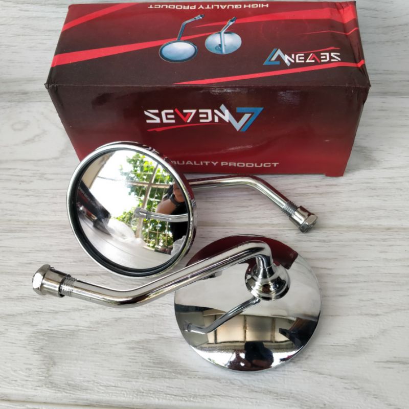 Classic Round Retro Rear View Mirror Convex Mirror Classic CB GL TIger ...