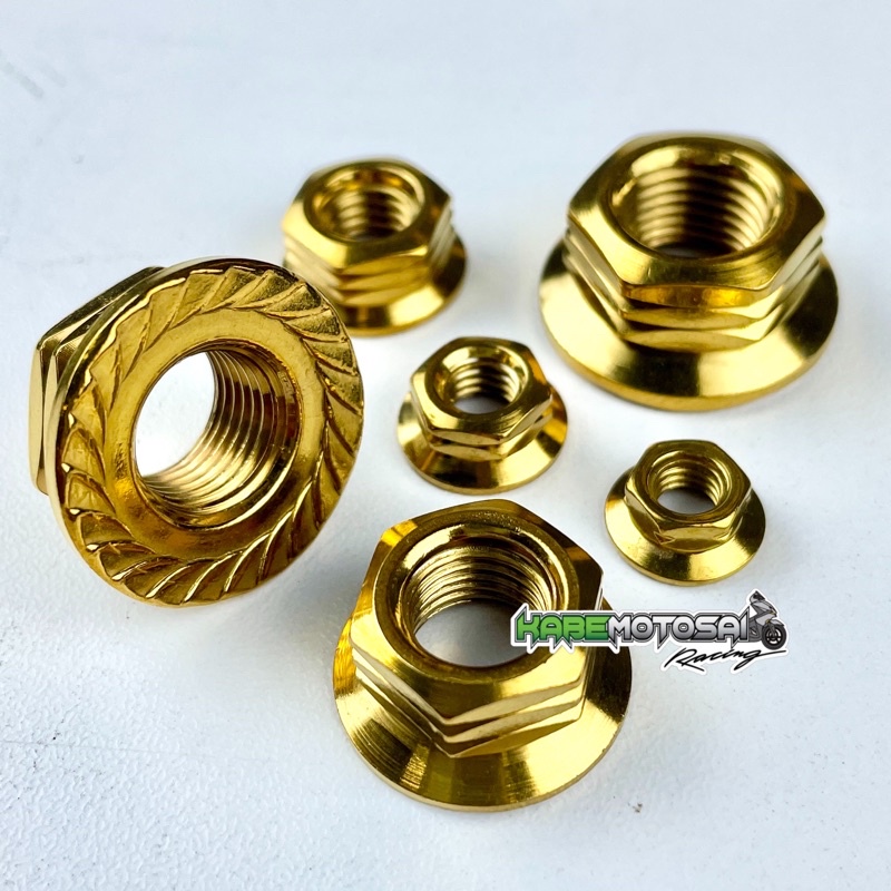 🏁 (1 BIJI) NUT SKRU ORIGINAL HENG THAILAND SCREW 🏁 NUT SHAFT SPROCKET ...