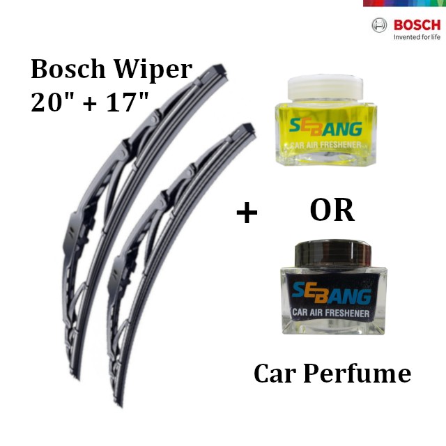 Bosch Advantage Wiper For Wira/Putra/Satria/Kenari (20"+17") + Car Perfume Gel | Shopee Malaysia