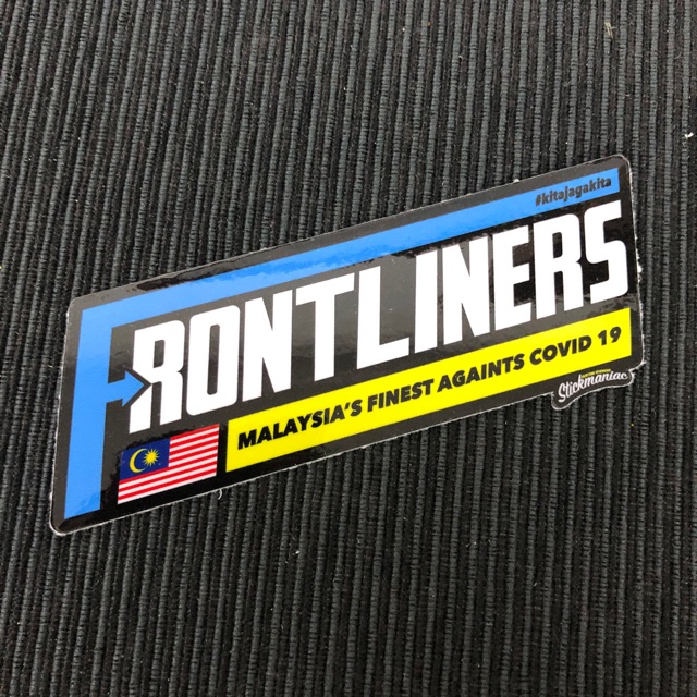 F930 (Small) Frontliners Malaysia’s Finest Sticker | Shopee Malaysia