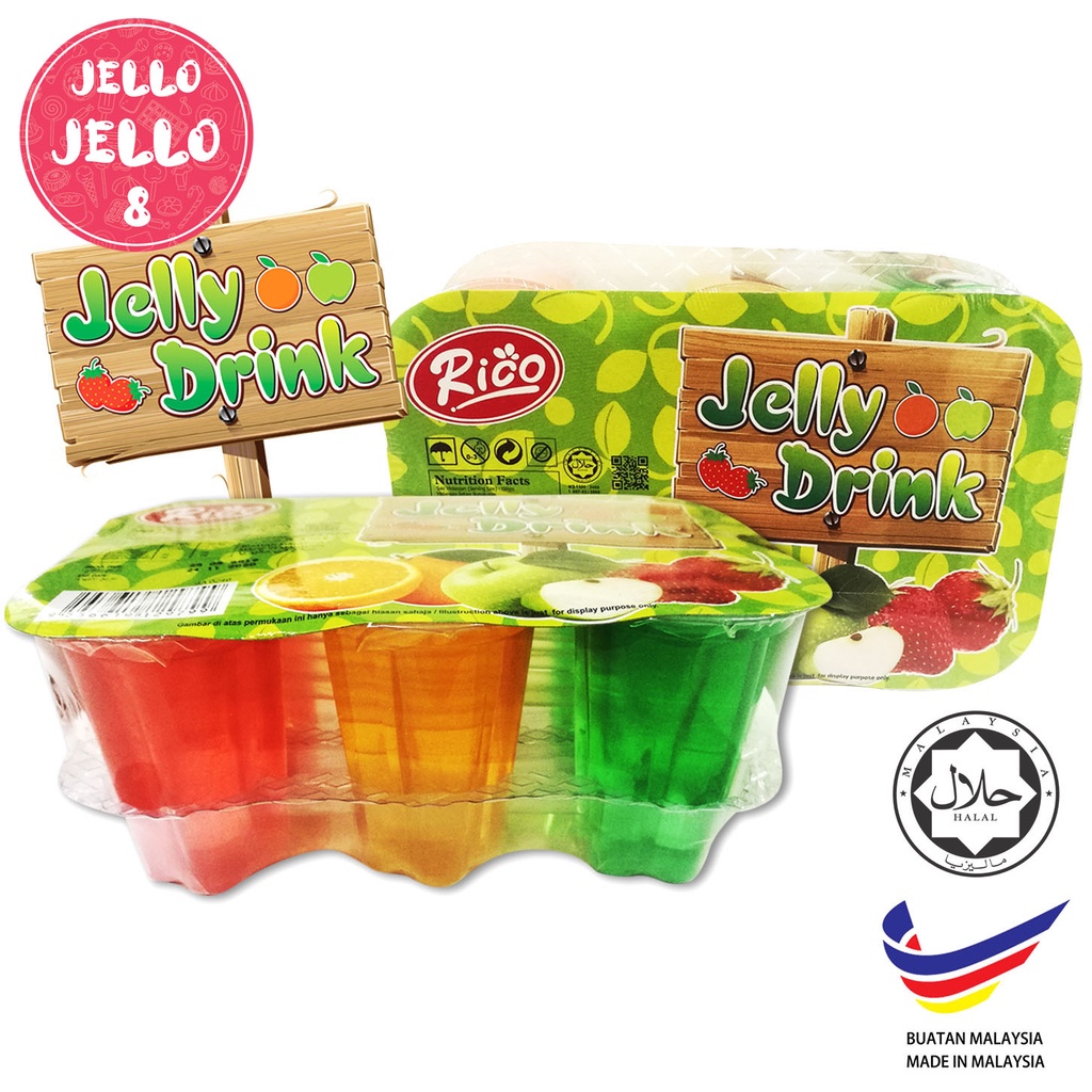 ‼️HALAL‼️Rico Jelly Drink 75gm x 6pieces | Shopee Malaysia