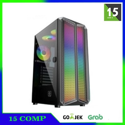Simbadda Battleground 202 RGB Tempered Glass Mid Tower Gaming Casing ...