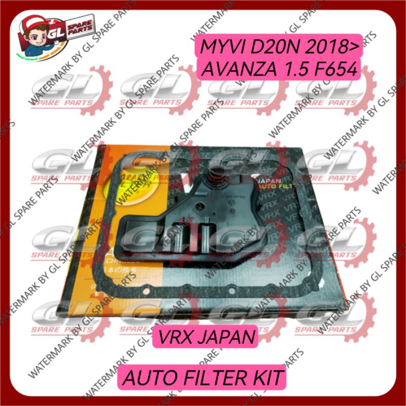 PERODUA MYVI D20N 2018> TOYOTA AVANZA 1.5 F654 AUTO FILTER KIT VRX ...