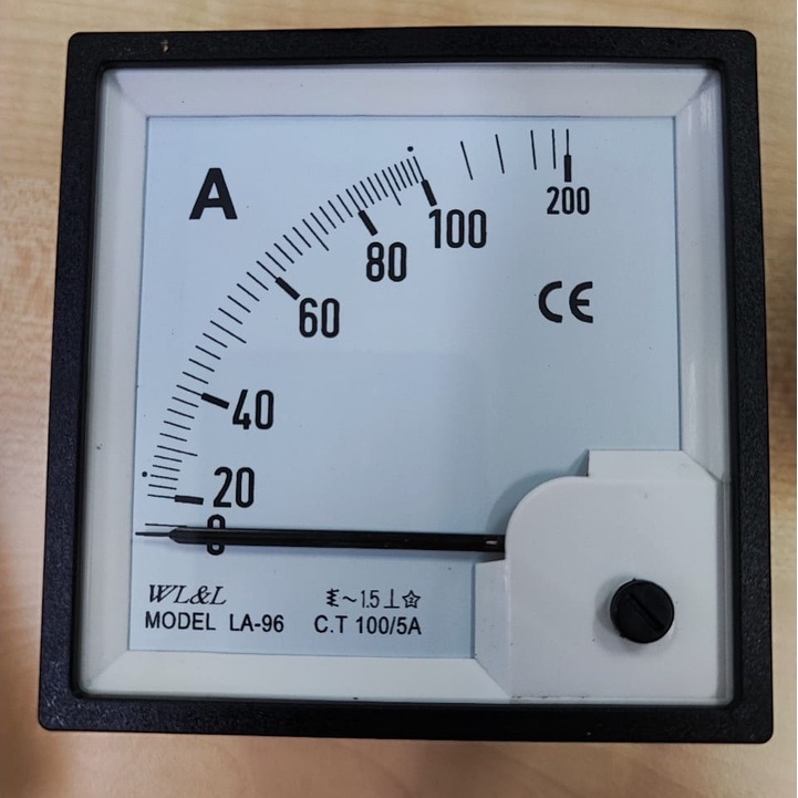 WL&L 96x96( AMP METER LA-96 AC )& (DIRECT METER) 60/5A 100/5A 150/5A ...