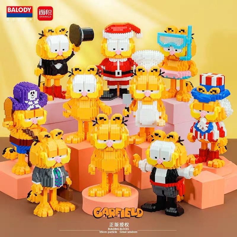 BALODY BLOCKS GARFIELD CAT SERIES MINI BLOCKS | Shopee Malaysia