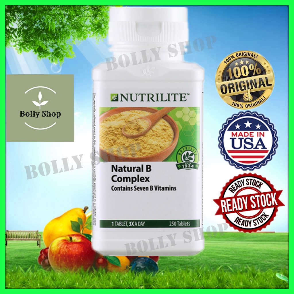 (READY STOCK) AMWAY NUTRILITE Natural B Complex - 250 tab NUTRILITE / 天然维他命B群 -250 粒🔥100 ...