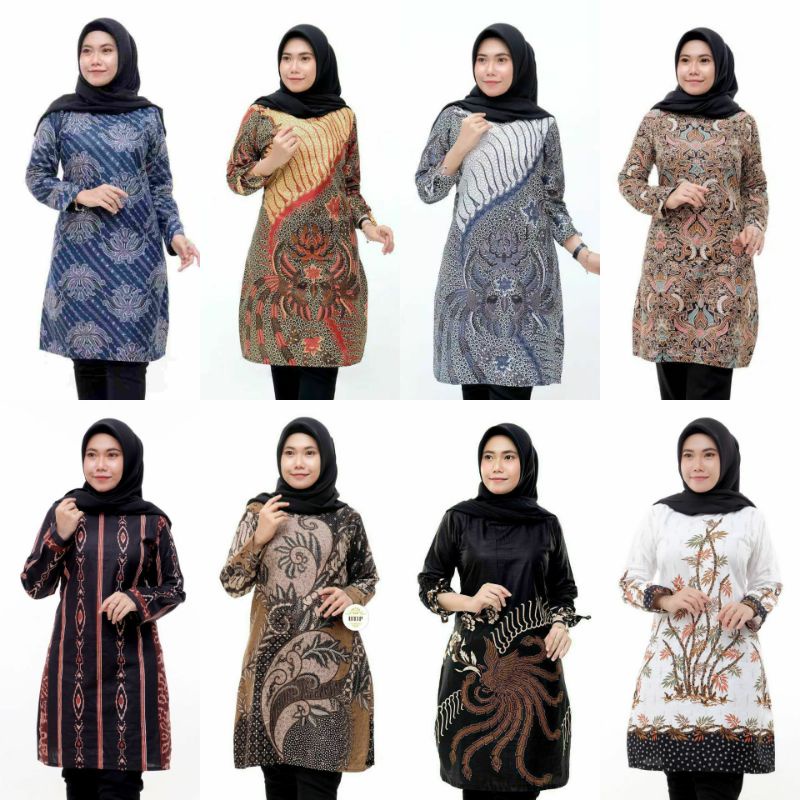 Latest Modern Women's Batik Tunic JUMBO ML XL XXL BATIKSAPREKA Top ...