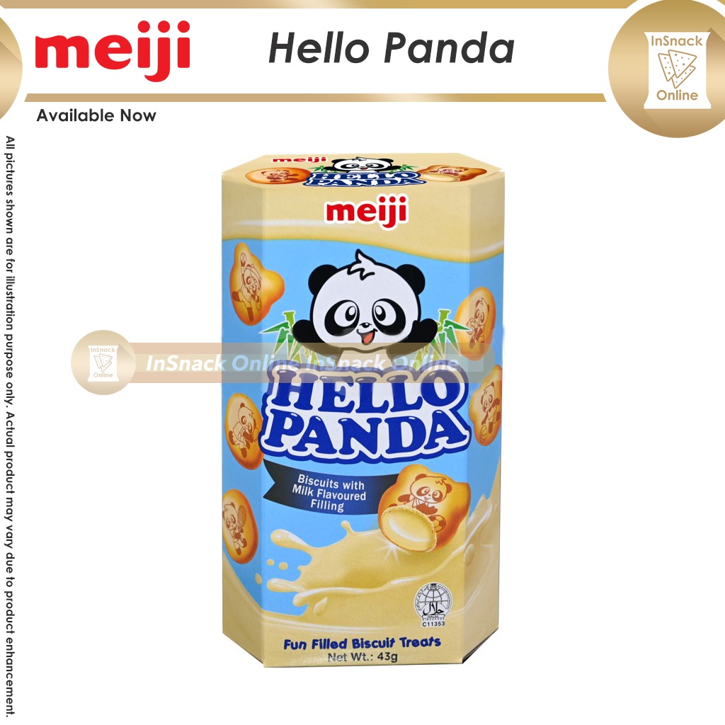 Meiji Hello Panda 43g Biscuit Biskut Chocolate Coklat 零食snack | Shopee ...