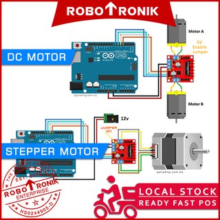 Dual-Channel Motor Driver Module L298N H-Bridge (up-to 2 Amp) for ...
