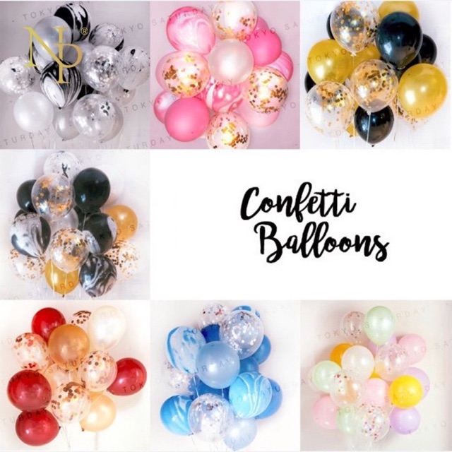 KL ready Stock 🇲🇾20pcs Confetti Set / Birthday decoration/ Weeding ...