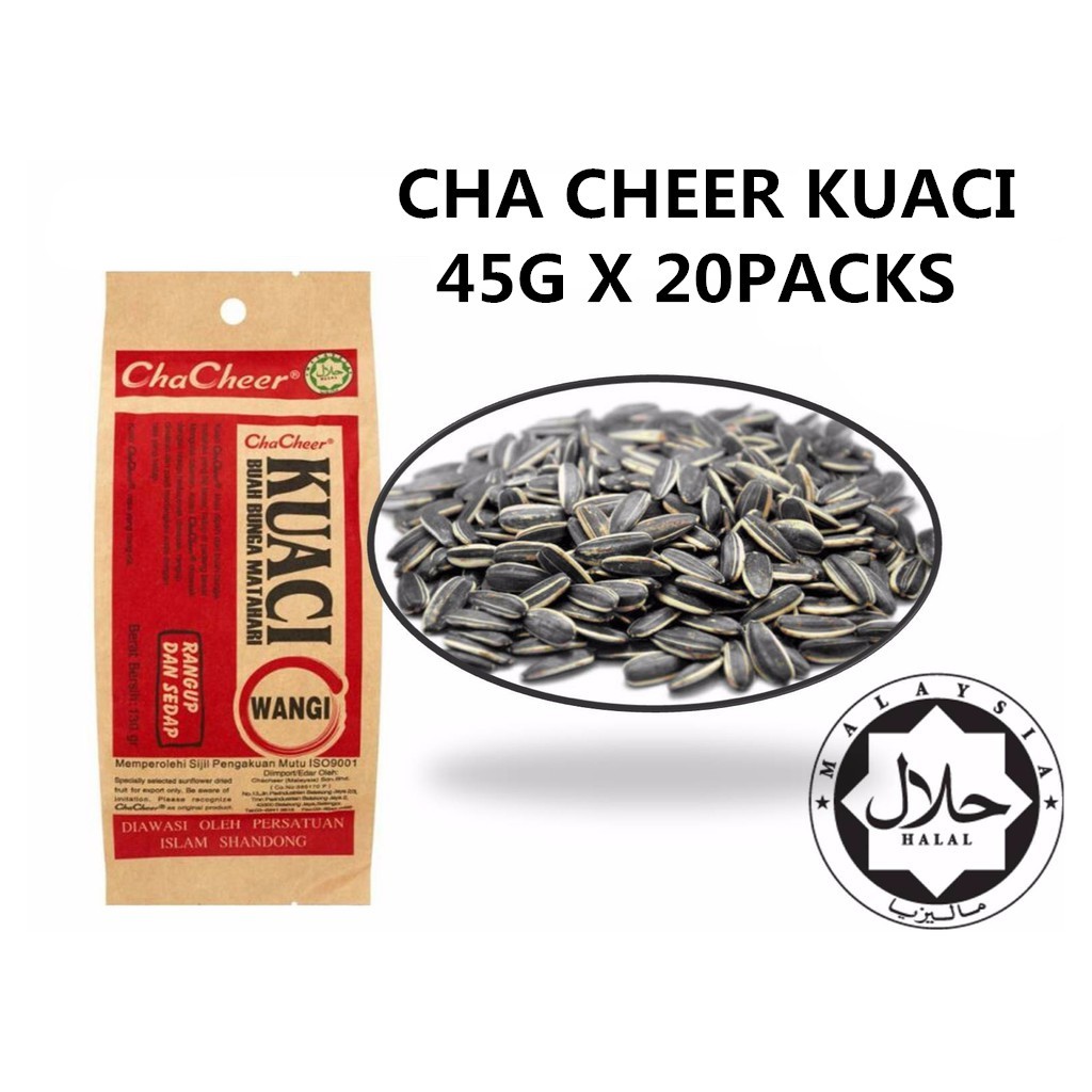 CHA CHEER KUACI SUNFLOWER DRIED FRUIT 45G X 20BAGS | Shopee Malaysia