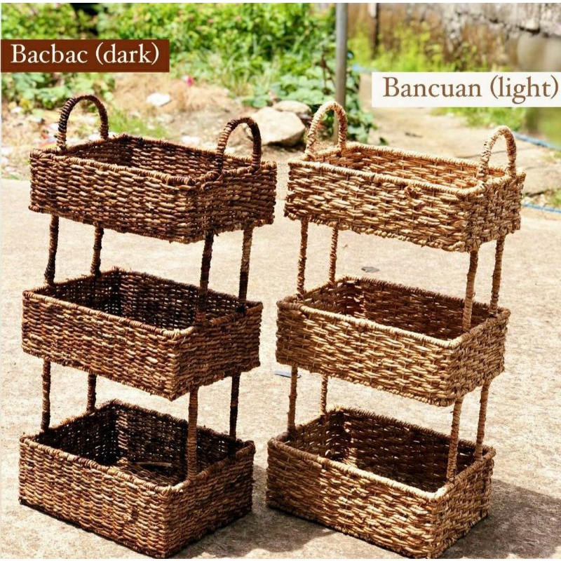 3 Layer Native Rack/Organizer/Basket | Shopee Malaysia