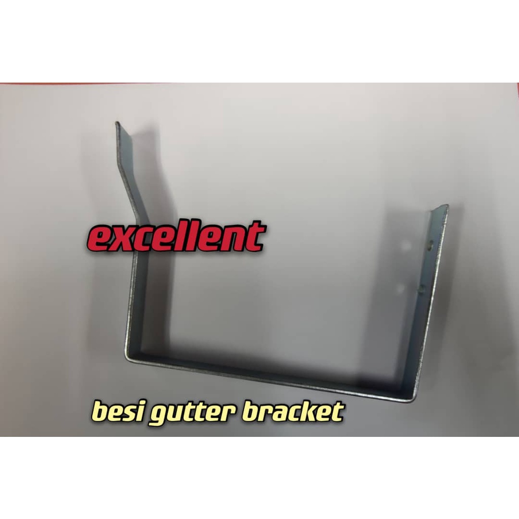 F300 Pvc Gutter Bracket Besi & Bracket PVC | Shopee Malaysia