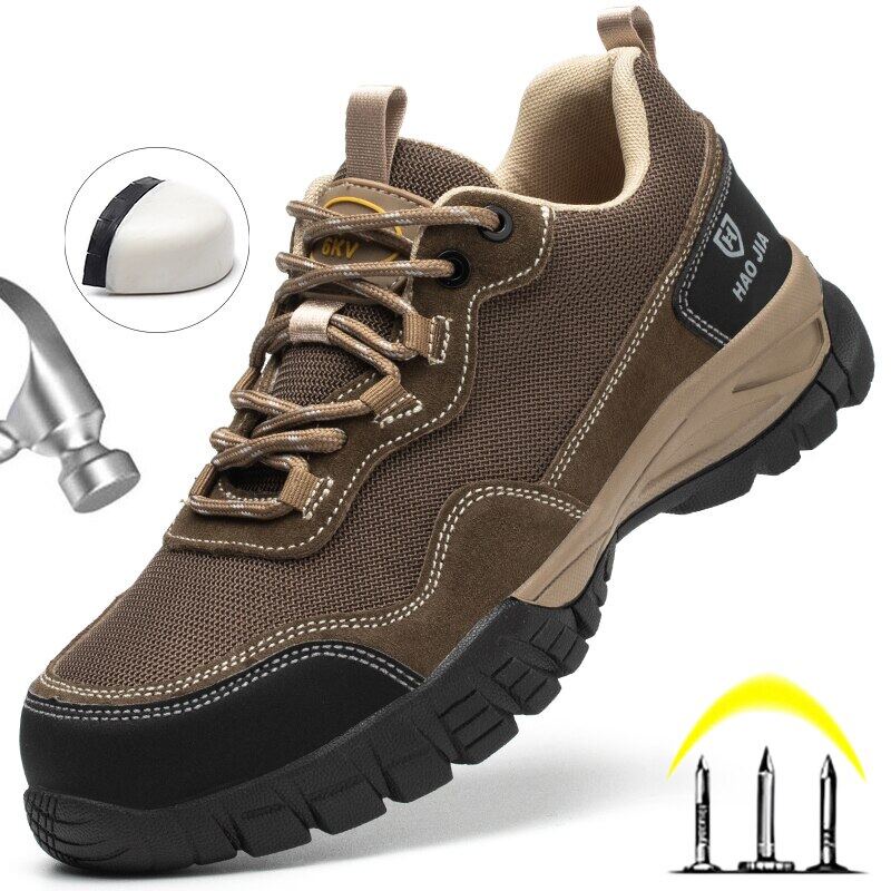 Men work shoes with plastic toe insulation shoes 6kv anti-smash safety ...