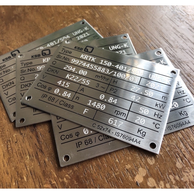 Fully Customised Stainless steel etching plate/Company Signage/Office ...