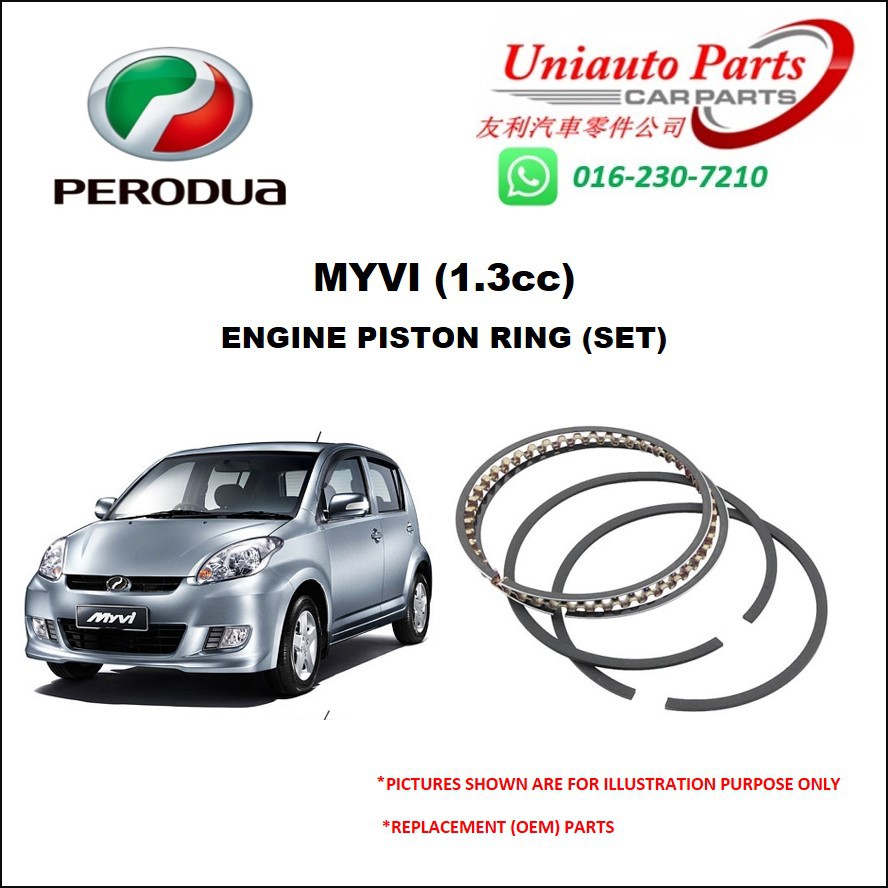 PERODUA MYVI (1.3cc) ENGINE PISTON RING (SET) | Shopee Malaysia
