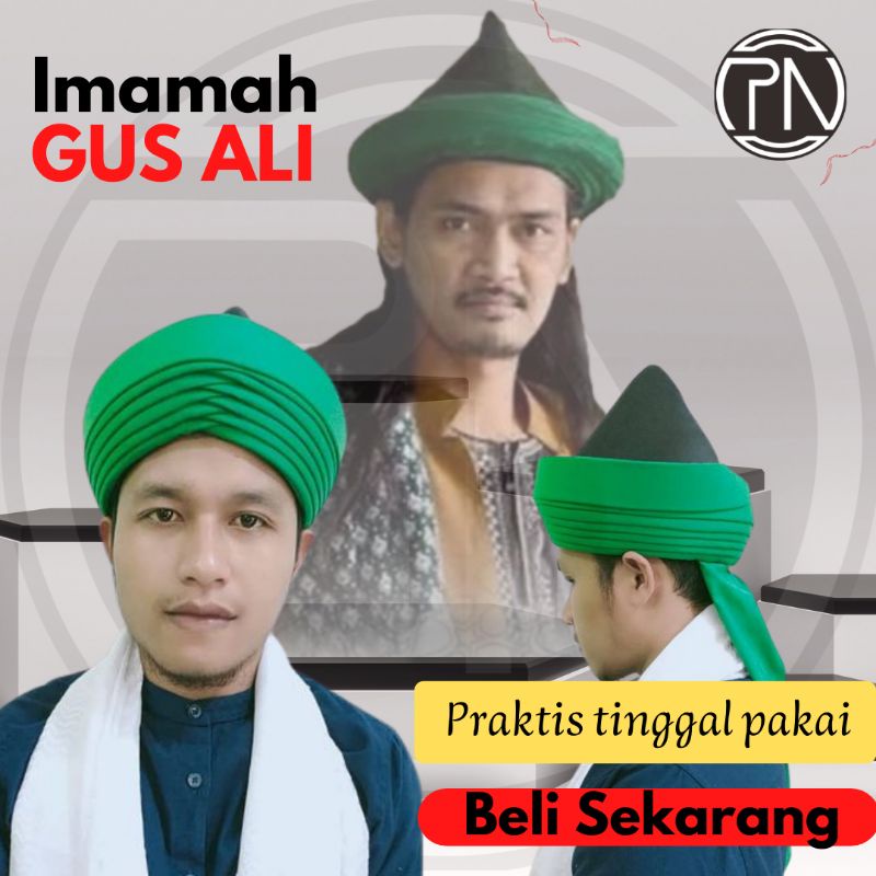 The Gus Ali's Cone Imamah Turban is practical, just use it | Shopee ...