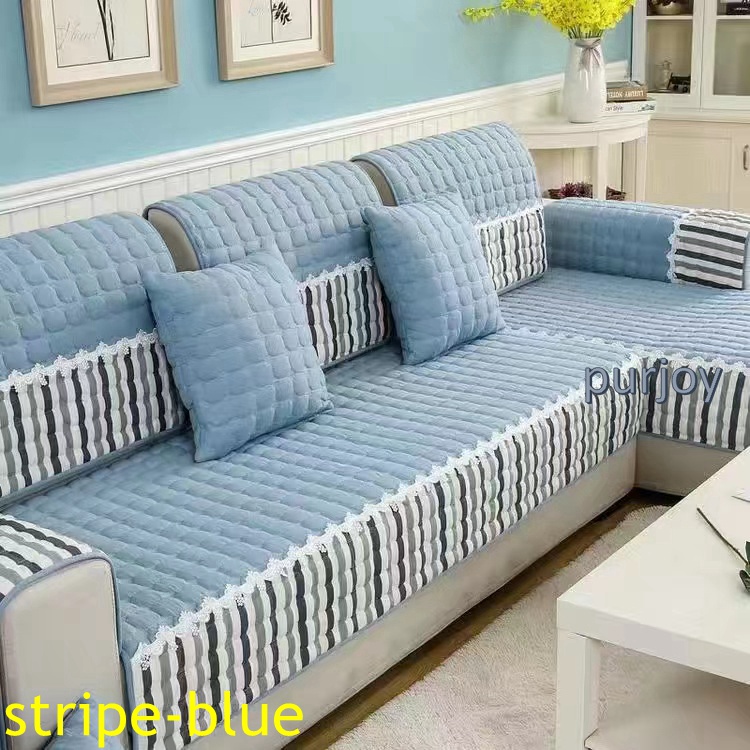 Sofa cushion mat sofa cover non-slip cotton 1 2 3 seater L shape sofa ...