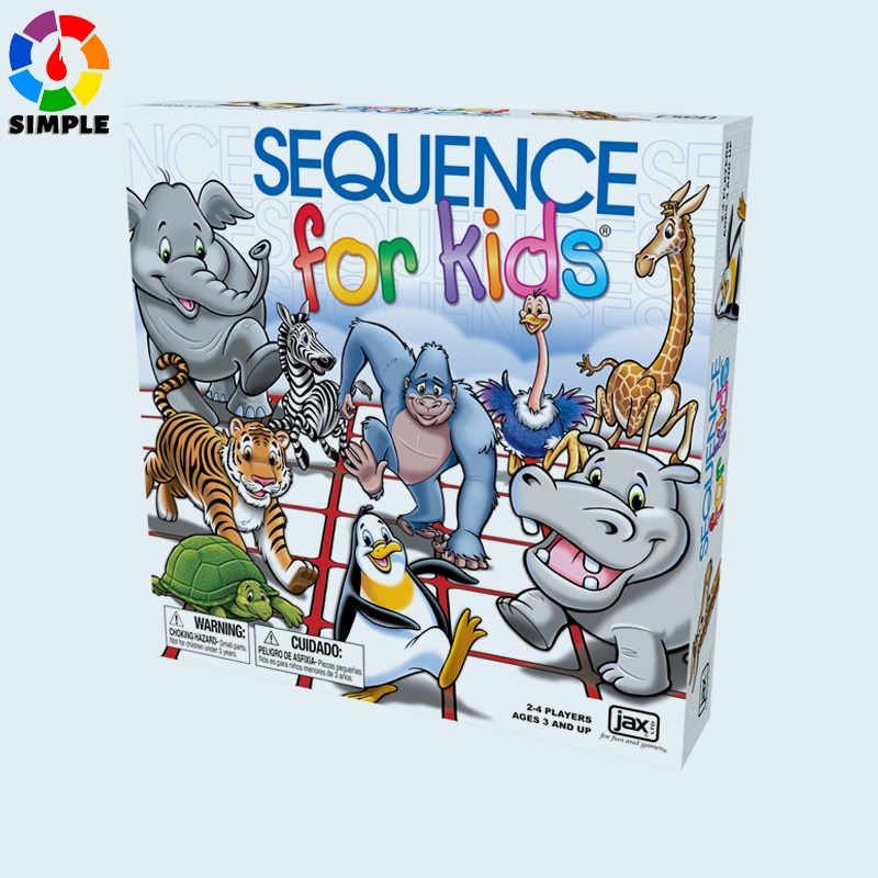 Jax SEQUENCE for Kids Board Game - The 'No Reading Required' Strategy Game | Shopee Malaysia