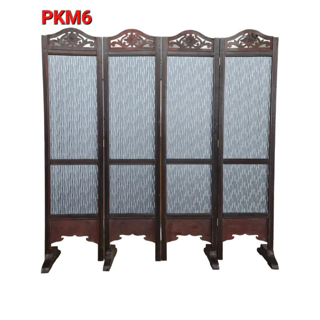PEMBAHAGI RUANG KAYU / PARTITION KAYU ORIGNAL / WOODEN SCREEN DIVIDER ...