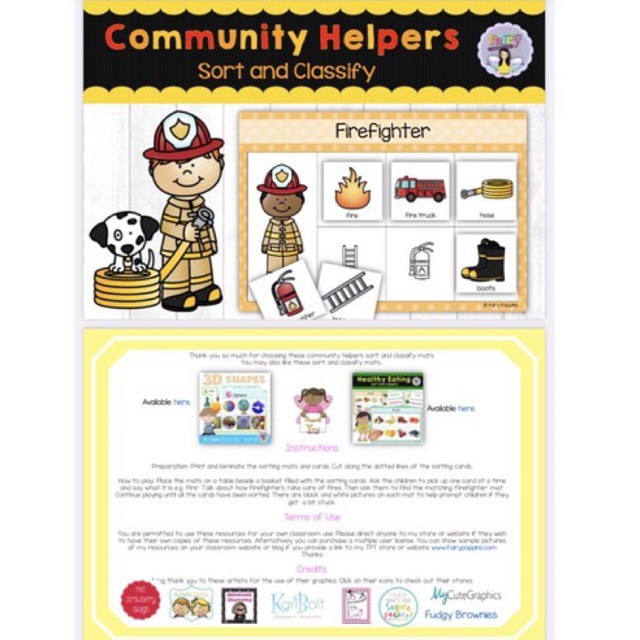 Printable Community Helpers Interactive Book & Flash Cards | Shopee ...