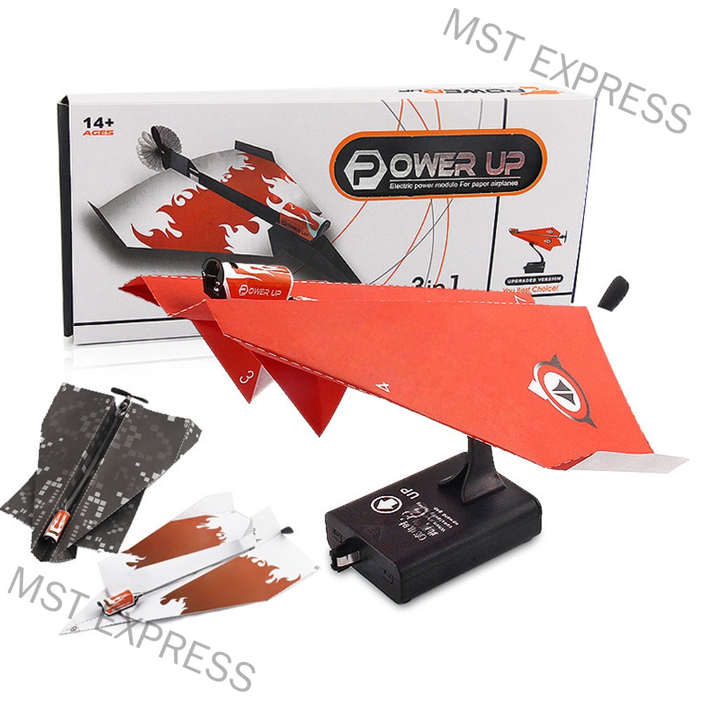 MST EXPRESS Creative Children Electric Paper Plane Mini Airplane Model ...