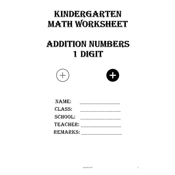 Printable Mathematics PDF Worksheets Buku Latihan Addition, Subtraction ...
