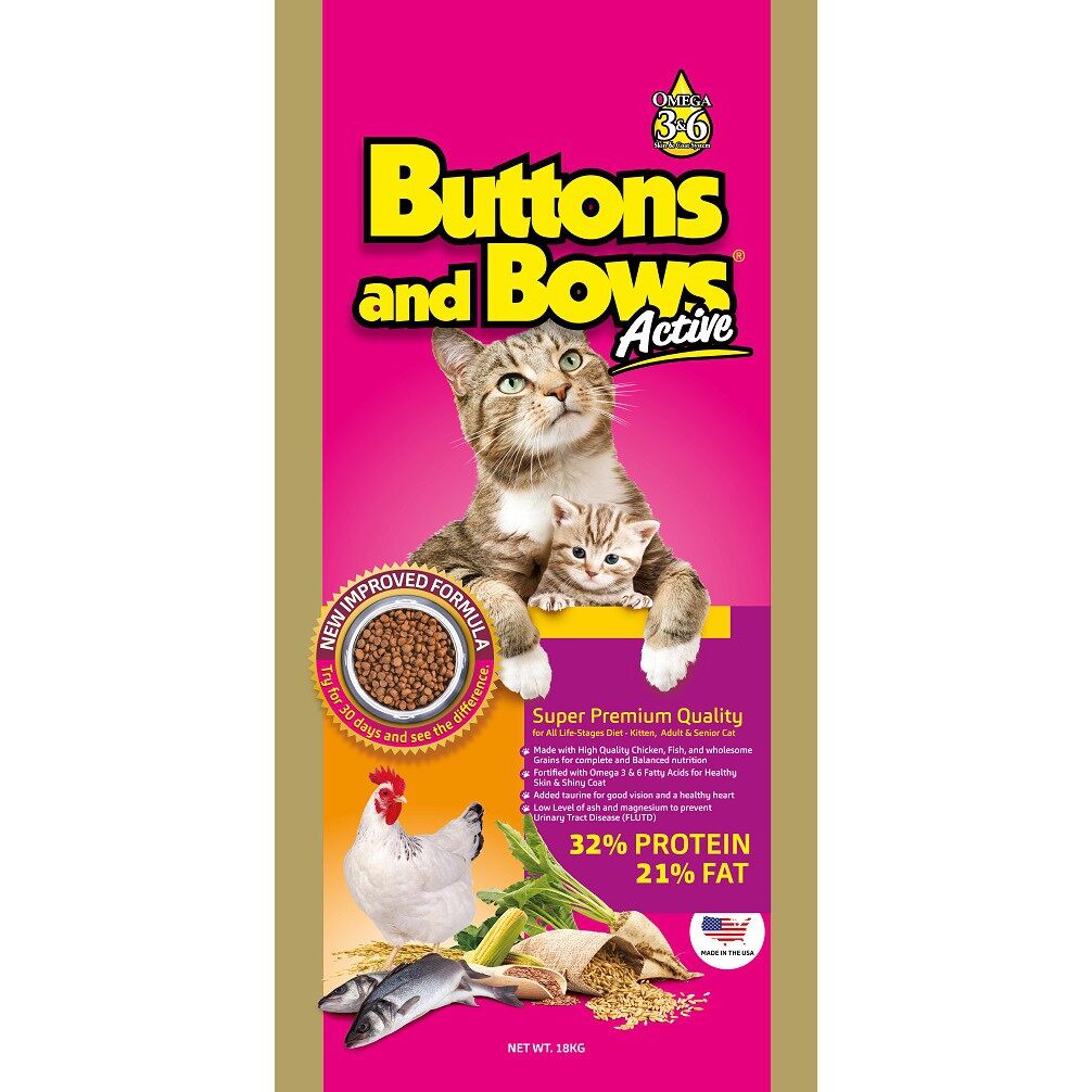 Buttons and Bows Cat Dry Food 400g makanan kucing murah buttons & bows ...