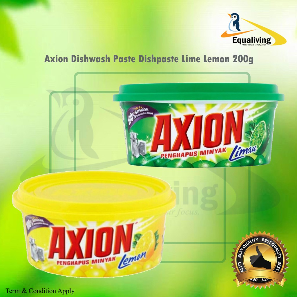 🔥Ready Stock🔥Axion Dishwash Paste Dishpaste Lime Lemon 200g | Shopee Malaysia