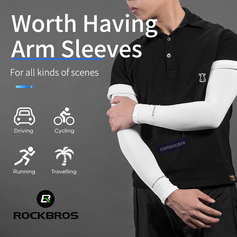 Rockbros Handsock Arm Sleeve UV Protection Men Women Muslimah for ...