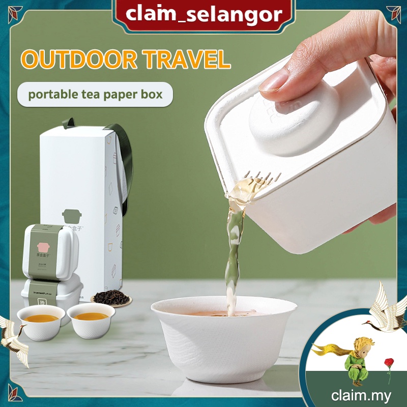 3 x 3 Pack Pulp Tea Cup Set with Teapot /Food Grade Material Chinese ...