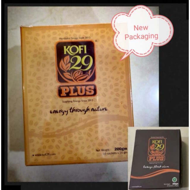 Kofi29 Plus Kofi 29 10 Sachets x 20gm (1 KOTAK) | Shopee Malaysia