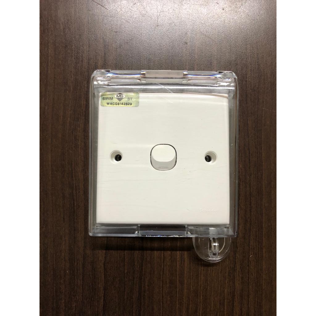 * Slim / Thin * Waterproof Switch / Socket Cover + Safe Lock safety lock Penutup Suis Kalis Air ...