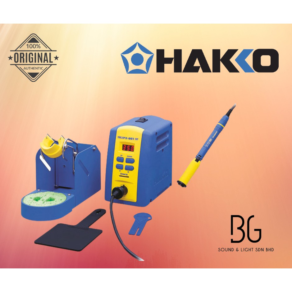 HAKKO FX951 Compact high-power thermally-controlled soldering iron ...