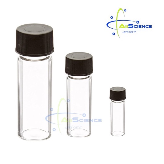 Sample Storage Clear Glass Vial With Screw Cap for Laboratory | Shopee ...