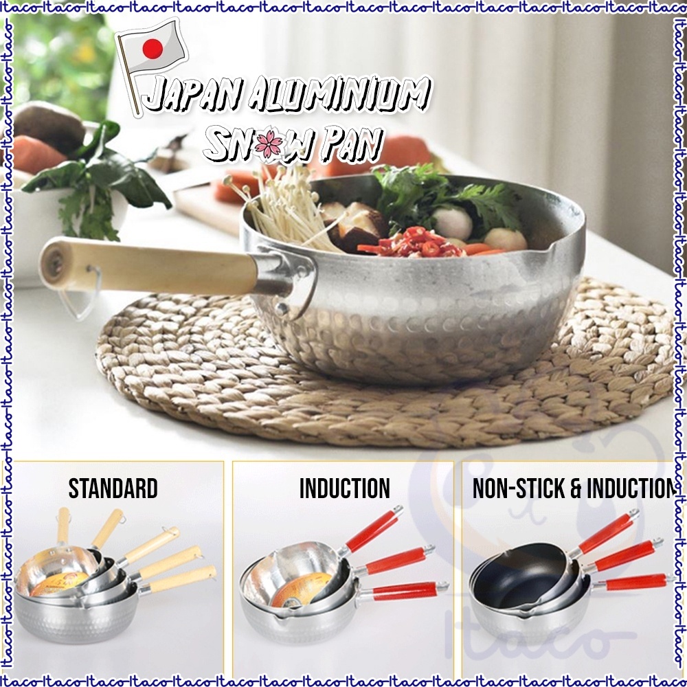 ITACO Japanese Yukihira Aluminium Snow Pan 雪平锅 Non Stick Induction Milk ...