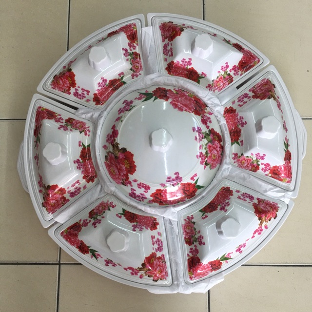 Melamine 54cm Rotating Buffet Set /Kenduri 23pcs Party Serving set ...