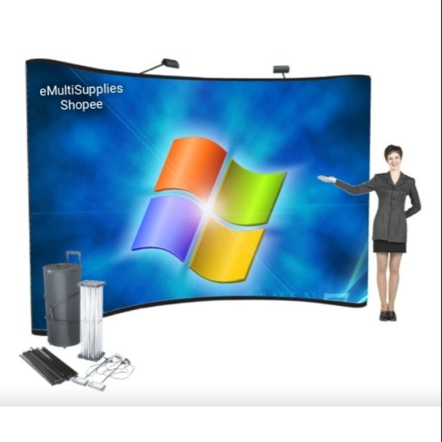 Pop Up Displays / Backdrops (Curve) | Shopee Malaysia