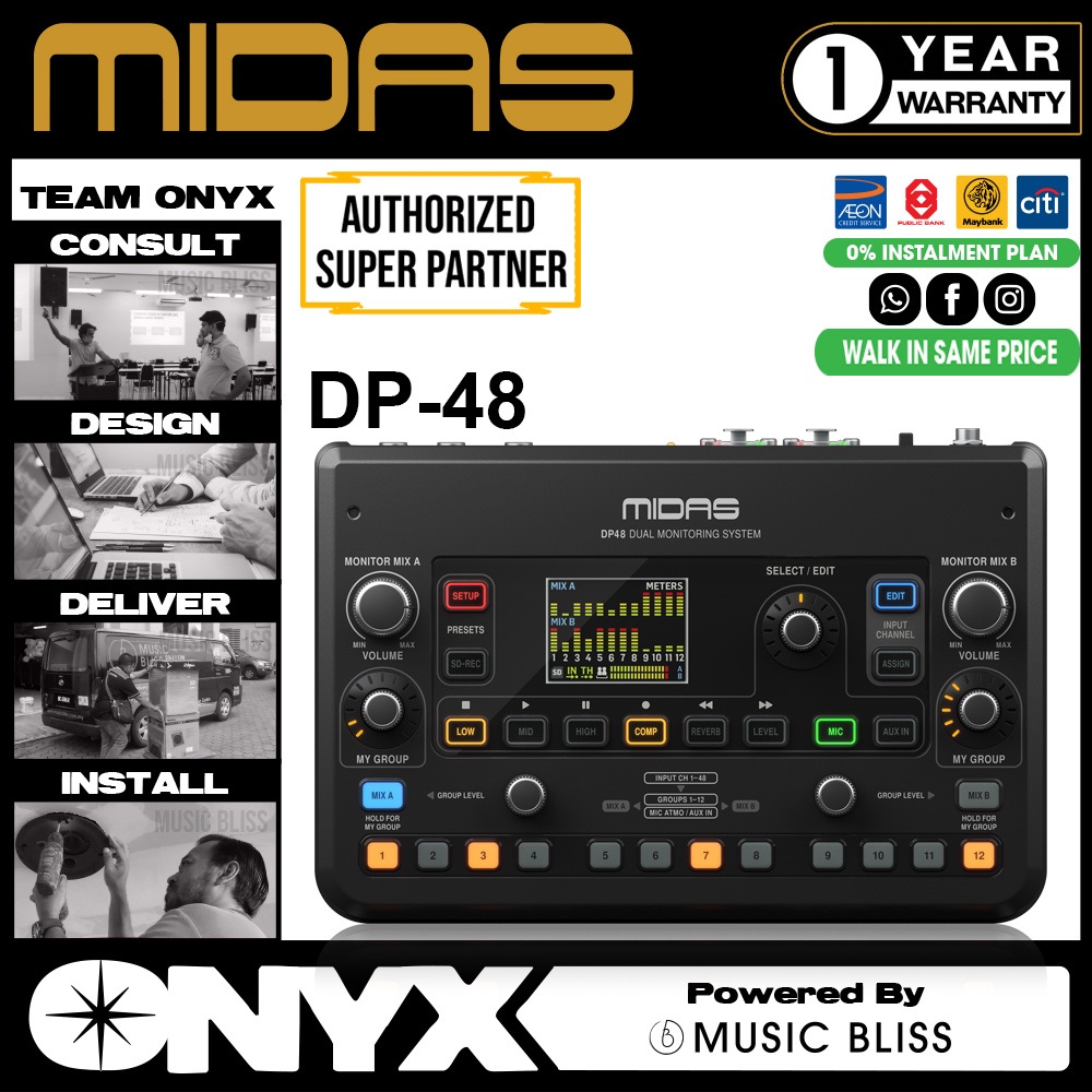 Midas DP48 48-channel Personal Mixer (DP-48 / DP 48) | Shopee Malaysia